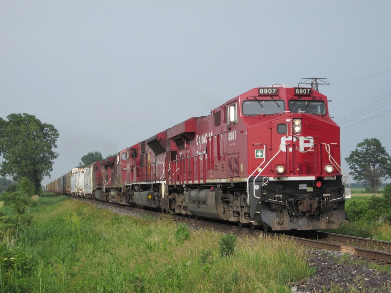 Railpictures.ca - Andrew Poole Photo: CP 441 is led by a whole lot of horsepower, including 8907 ...