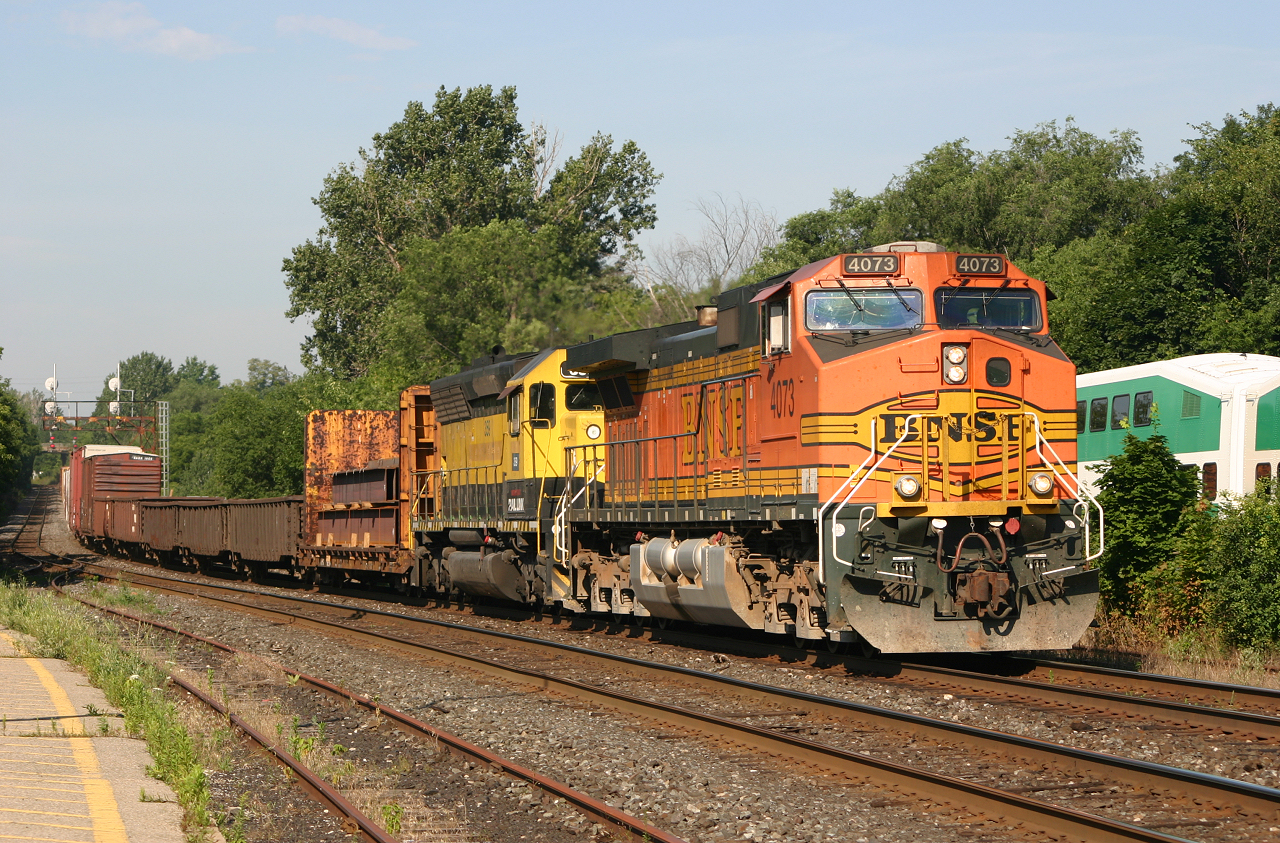 Railpictures.ca - Rob Eull Photo: BNSF 4073 and MRL 359 power a short 394 through Georgetown ...