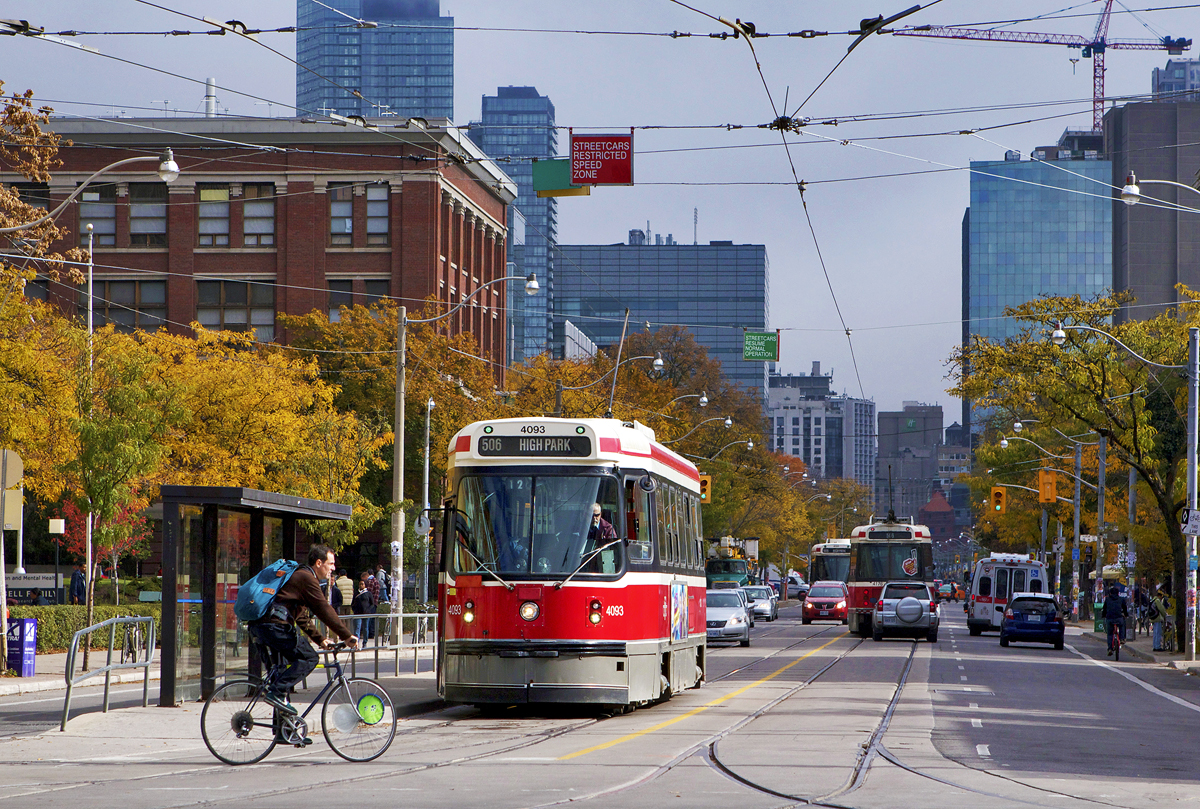 Railpictures.ca - Cameron Applegath Photo: A 506 service streetcar heading west for High Park ...