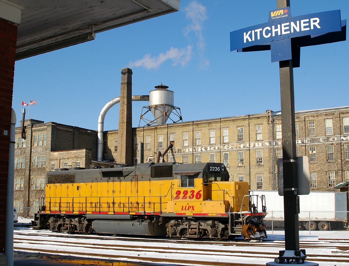Railpictures.ca - James Gardiner Photo: LLPX 2236 awaits it’s next assignment in a scene that is ...