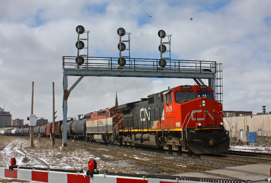 Railpictures.ca - Mark MacCauley Photo: CN 330 is being handled by 2629 and BCRail 4613 today ...