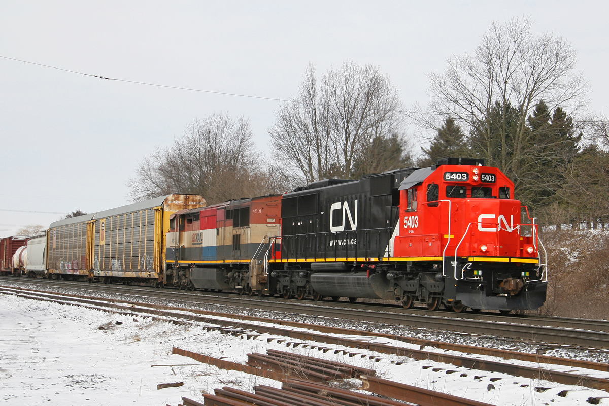 Railpictures.ca - Dave Burroughs Photo: ex Oakway/GMTX 9027, now CN 5403 in relatively fresh ...