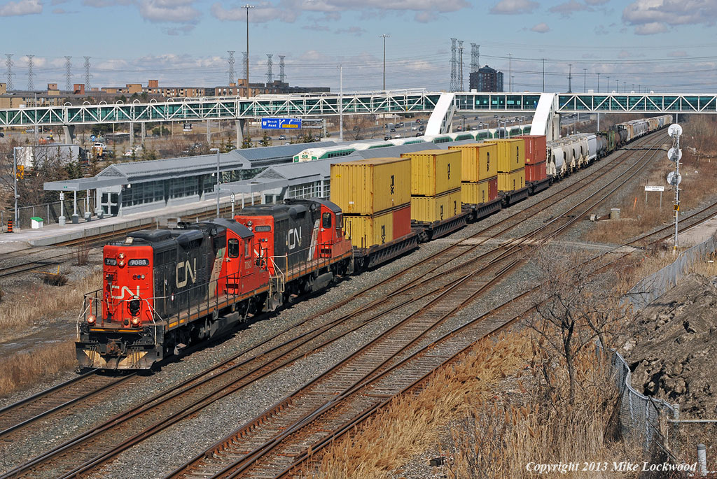 Railpictures.ca - Mike Lockwood Photo: A fine sight out on the road, Belleville Yard power in ...