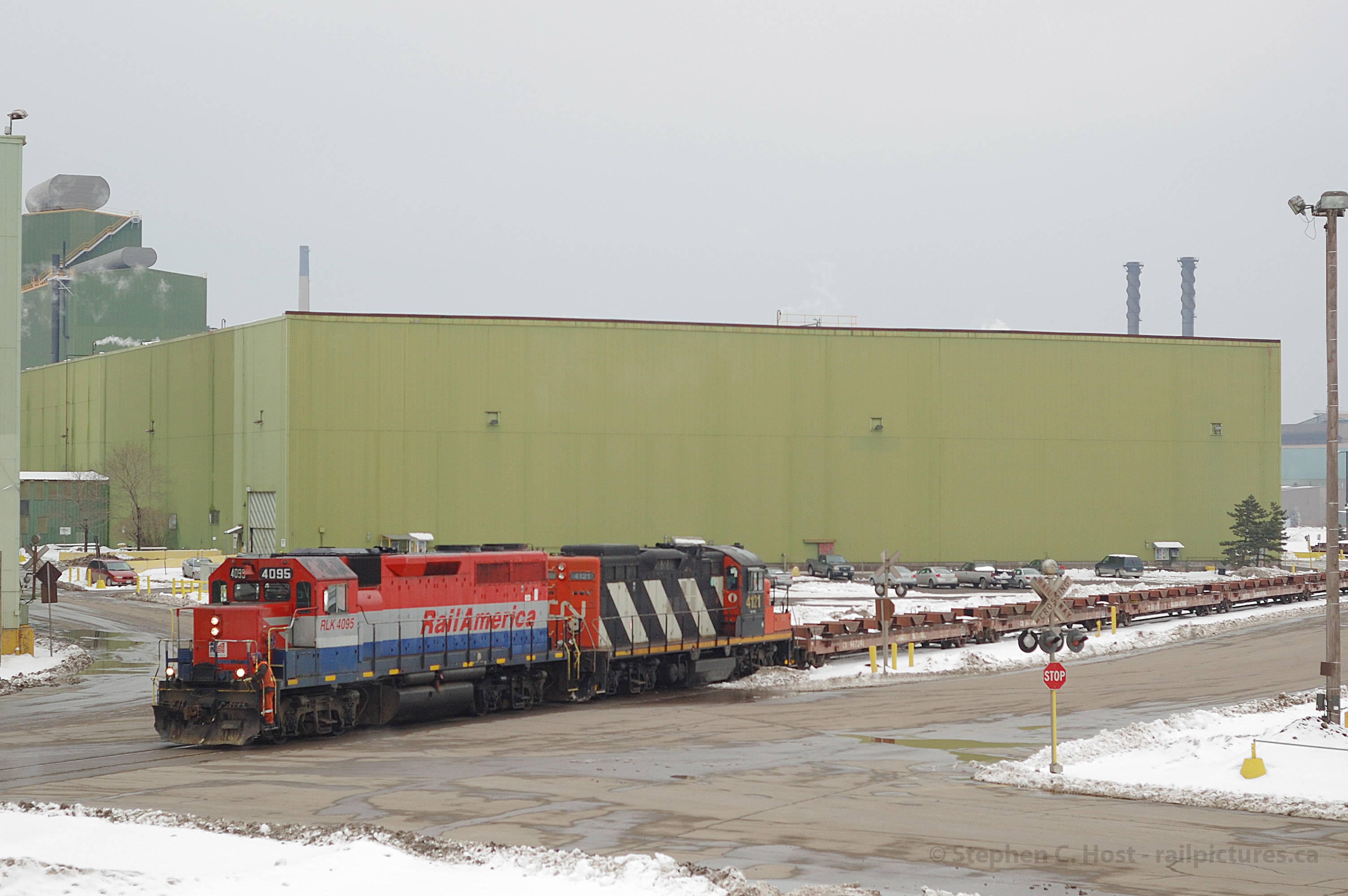 Railpictures.ca - Stephen C. Host Photo: SOR Train 599 – with its empty steel coil cars is ...