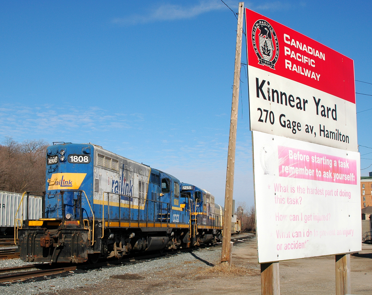 Railpictures.ca - James Gardiner Photo: CCGX 1808 and 1755 bask in the sun at Kinnear Yard ...