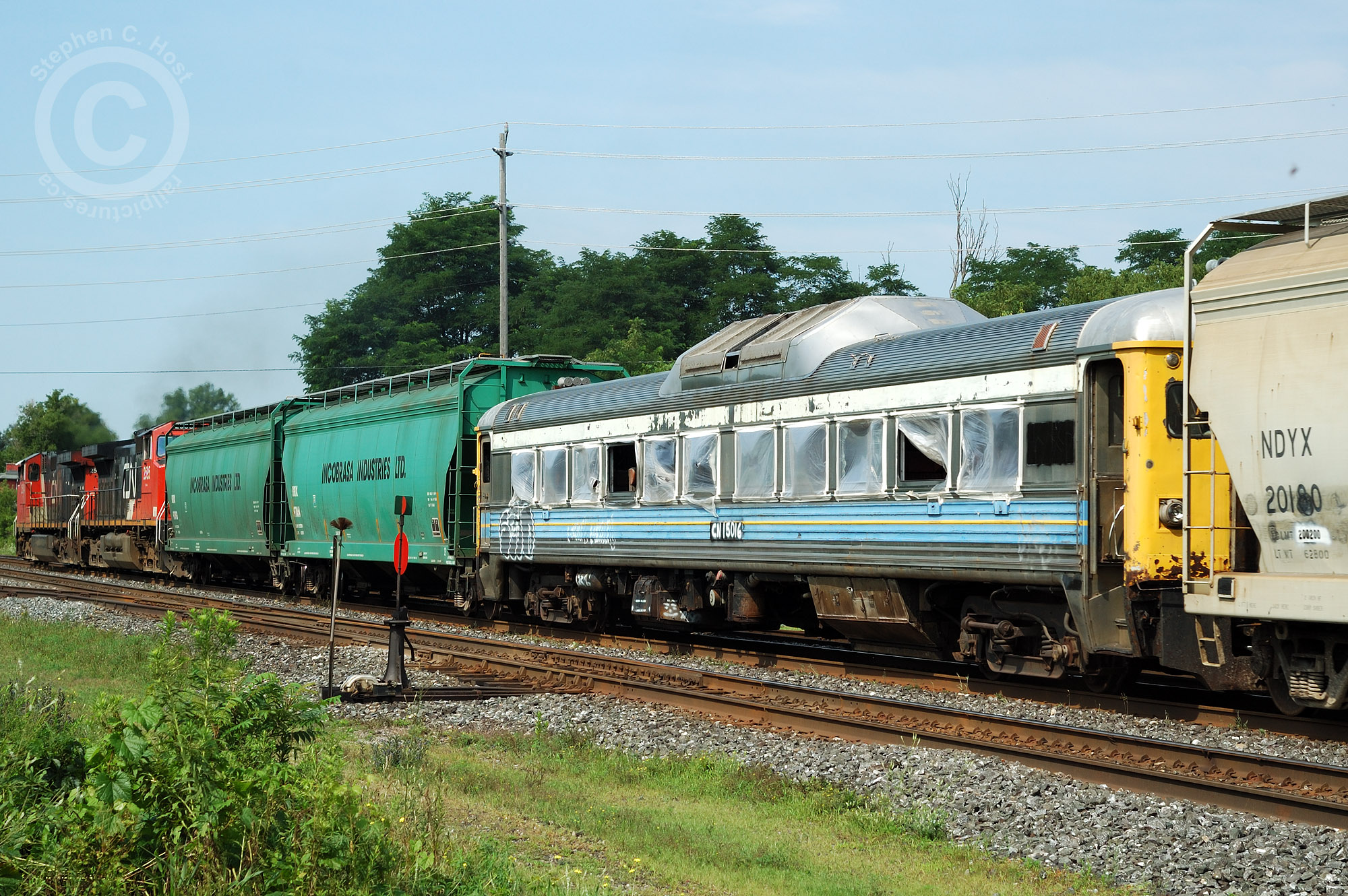 Railpictures.ca - Stephen C. Host Photo: CN 1501 or, CN 15016 as it were is seen heading to the ...