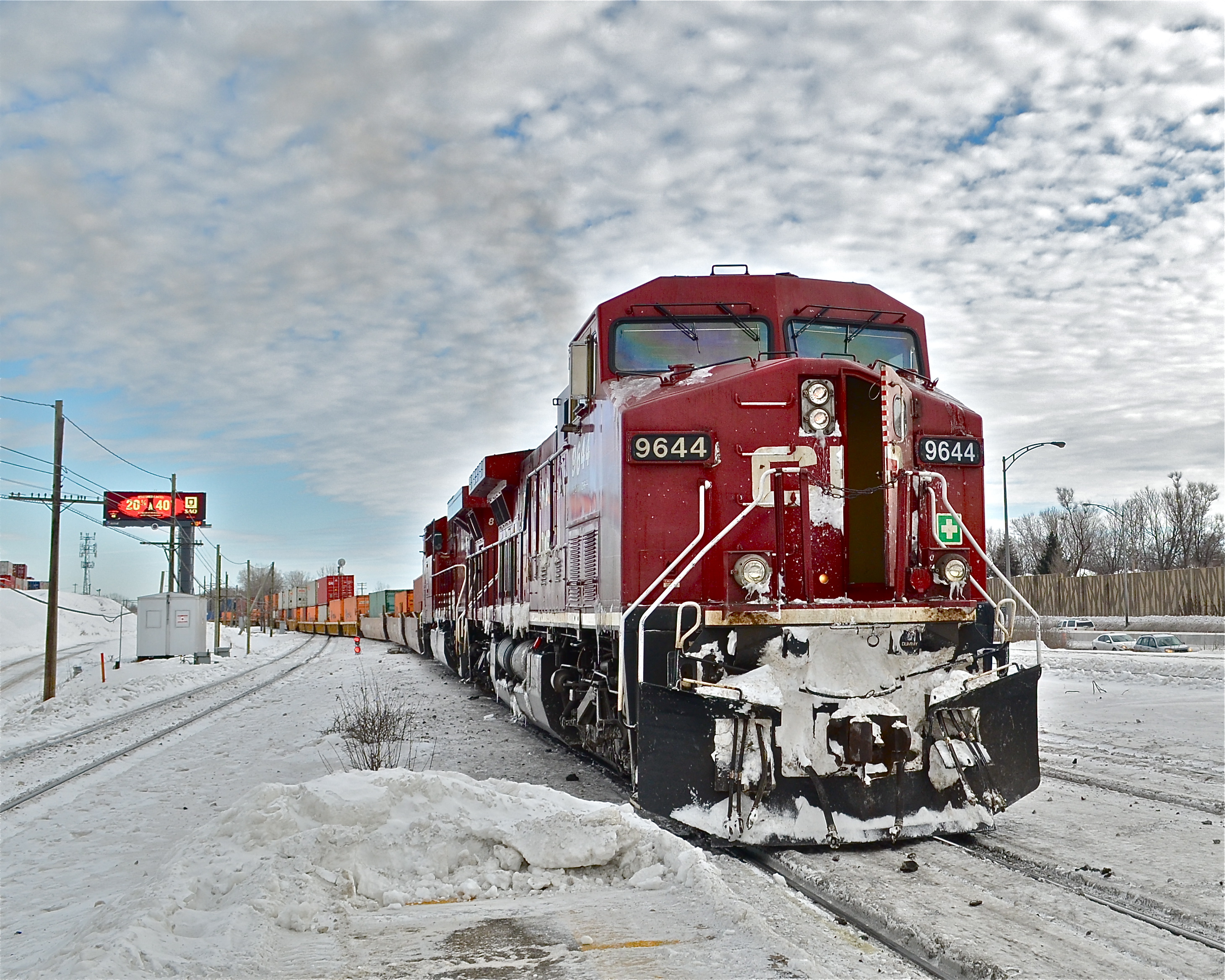 Railpictures.ca - Michael Berry Photo: CP 9644 & CP 8760 do some switching at Lachine before ...
