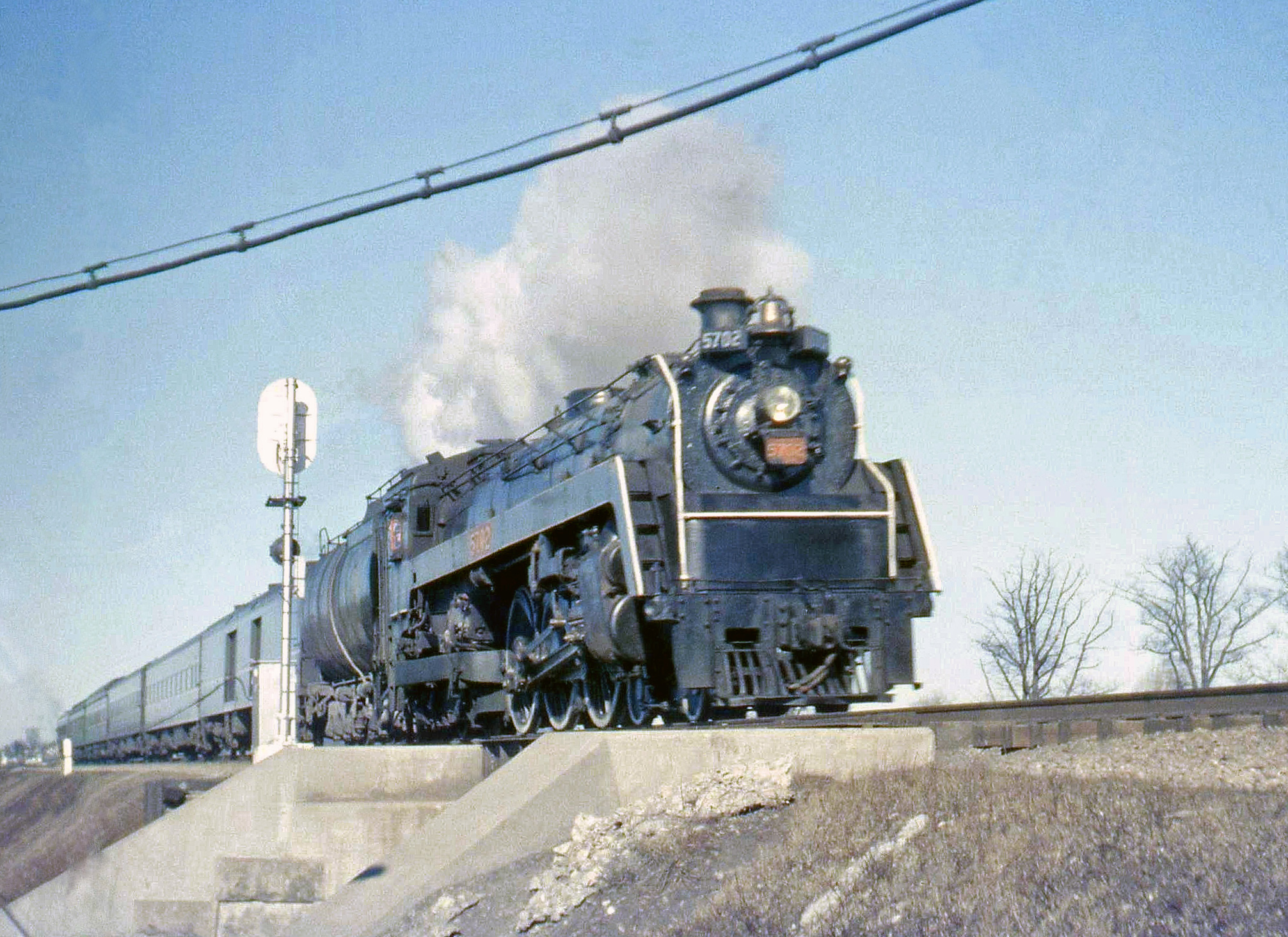 Railpictures.ca - Bill Thomson Photo: CN Toronto to London passenger train 75 with Hudson 5702 ...
