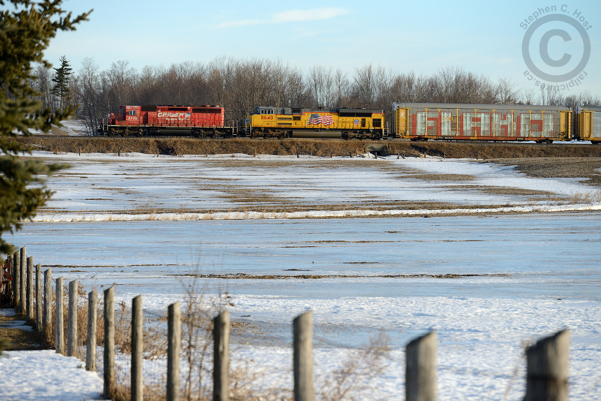 Railpictures.ca - Stephen C. Host Photo: Making the third round trip that week, CP SD40-2 5743 ...