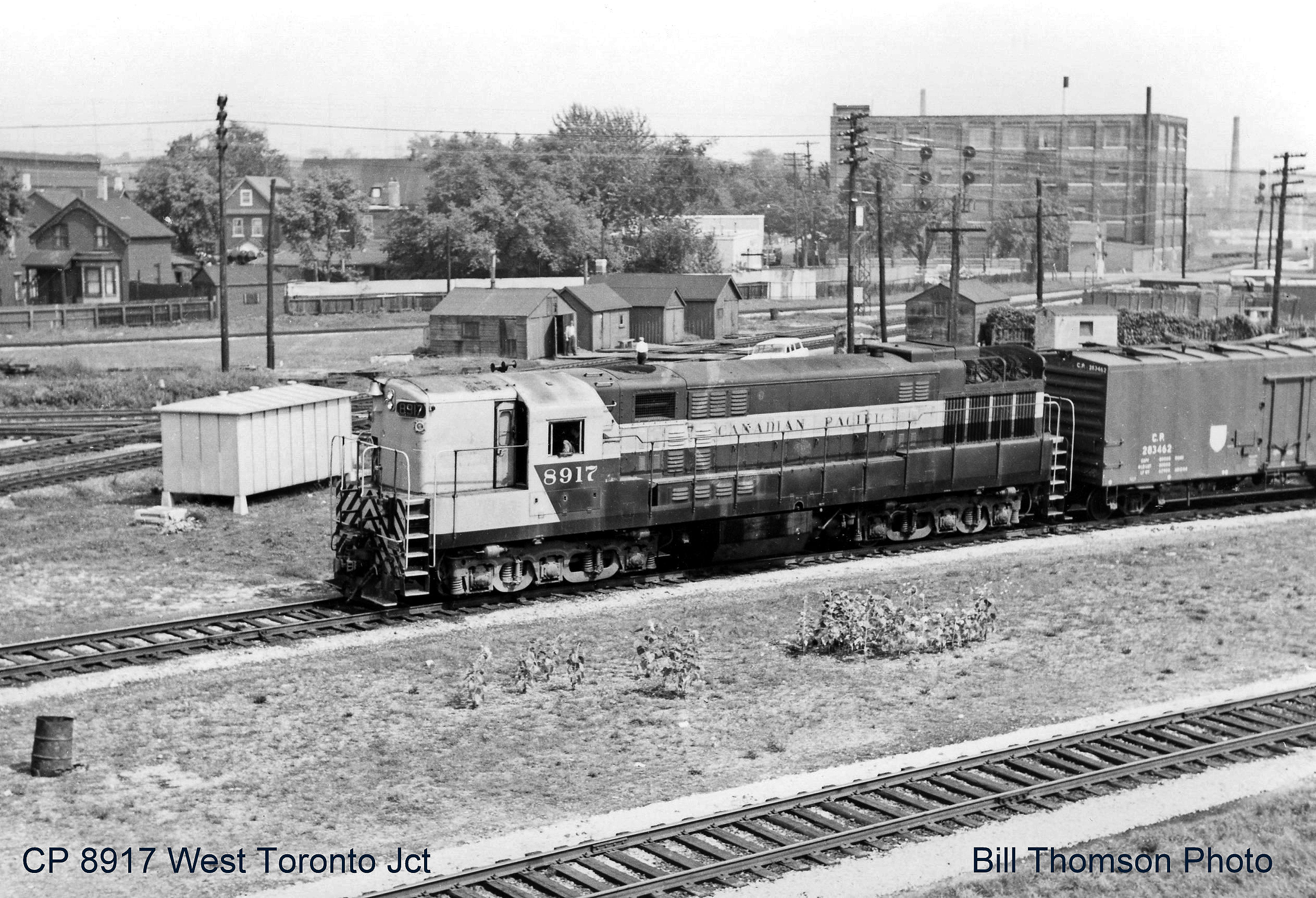 Railpictures.ca - Bill Thomson Photo: The scene at West Toronto diamond in 1965, looking east ...
