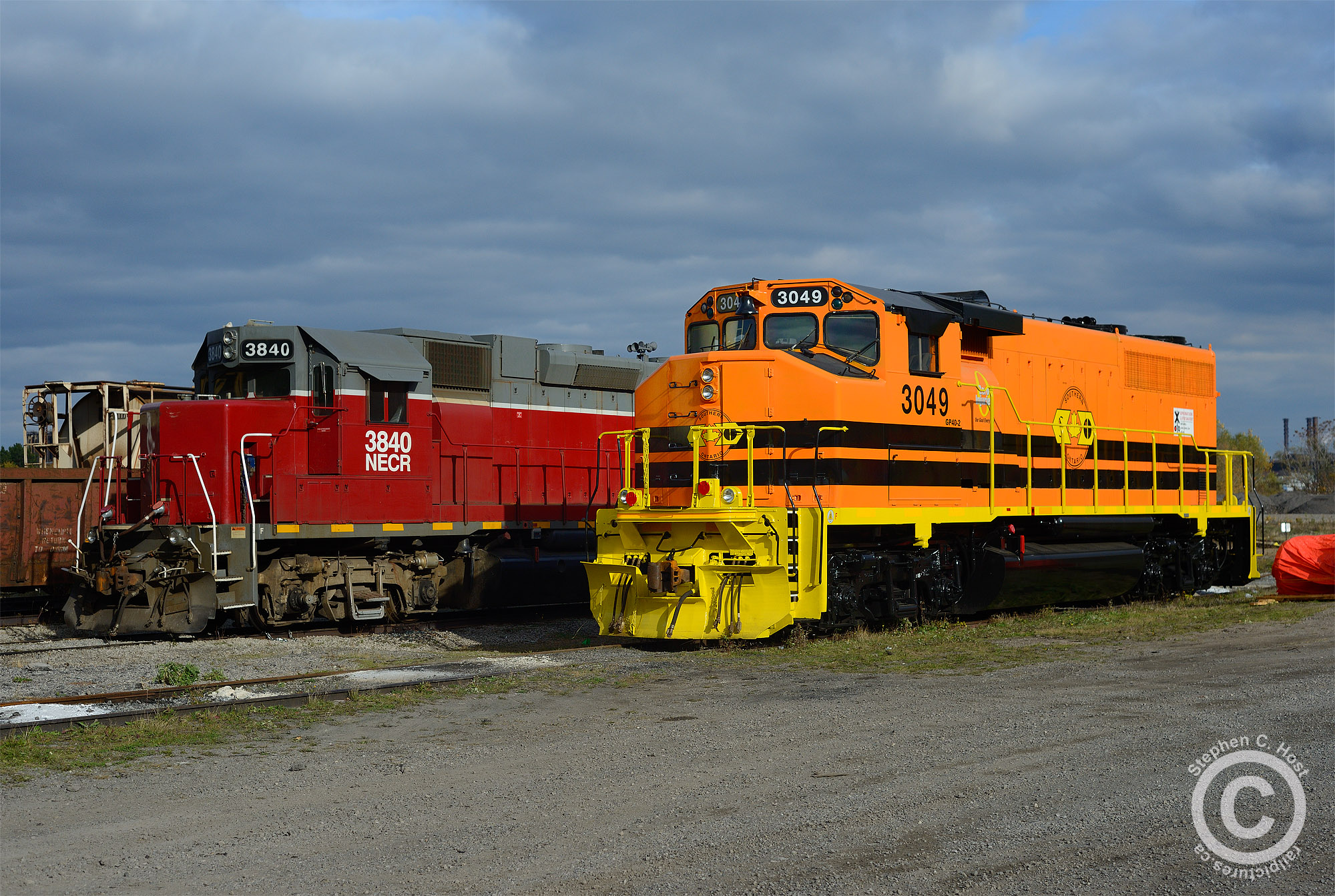 Railpictures.ca - Stephen C. Host Photo: Railtex – meet Genesee & Wyoming. NECR 3840 sits at the ...