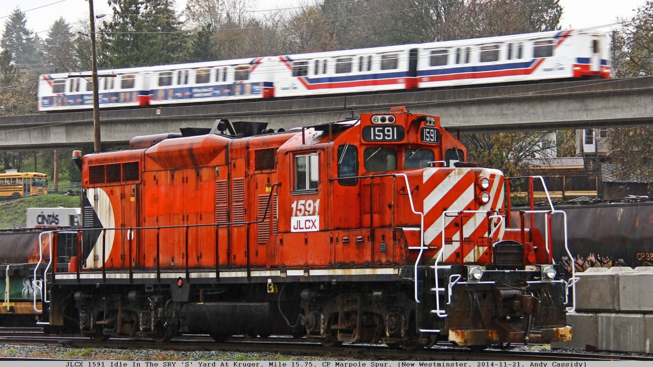 Railpictures.ca - A.A.Cassidy Photo: JLCX 1591, Ex CP 1591 (GMD GP9u). After being on the Dead ...