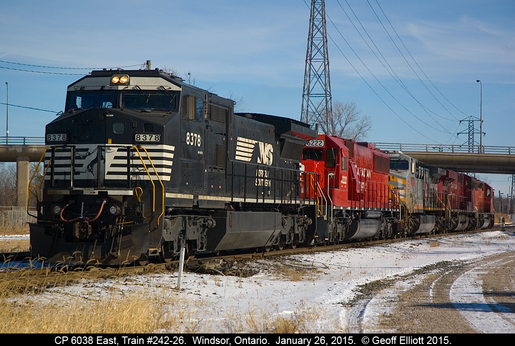 Railpictures.ca - Geoff Elliott Photo: Well, you can’t always get what you want. CP train #242 ...