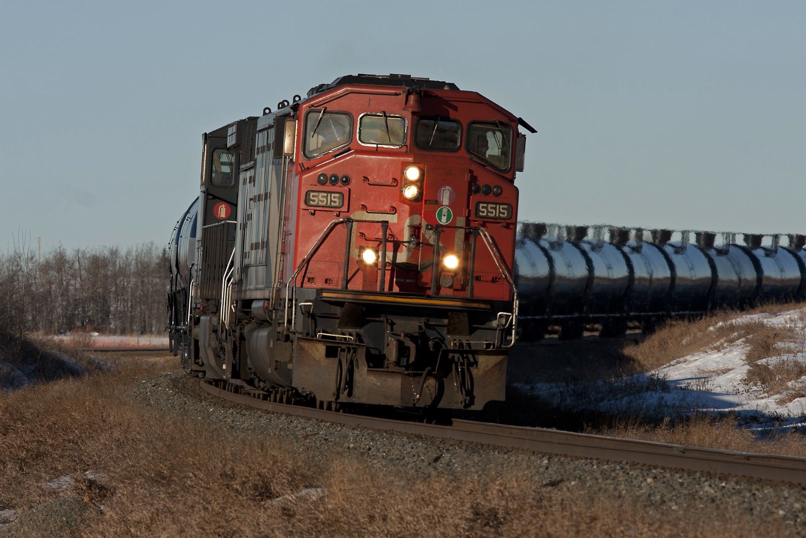 Railpictures.ca - Trevor Sokolan Photo: SD60F #5515 teams up with an ex BC Rail C44-9W to haul ...