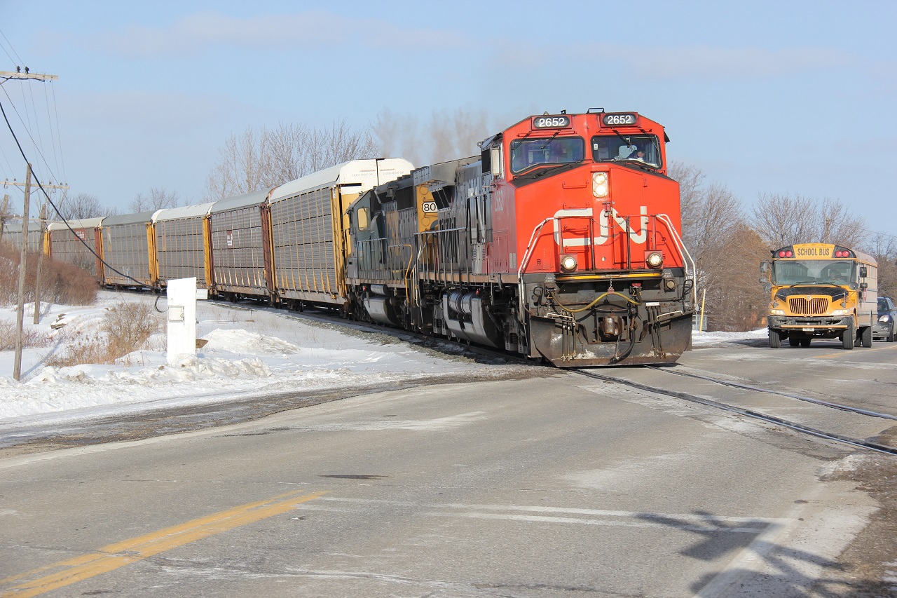 Railpictures.ca - Kevin Flood Photo: CP 147 with no CP locomotives heads west under sunny but ...