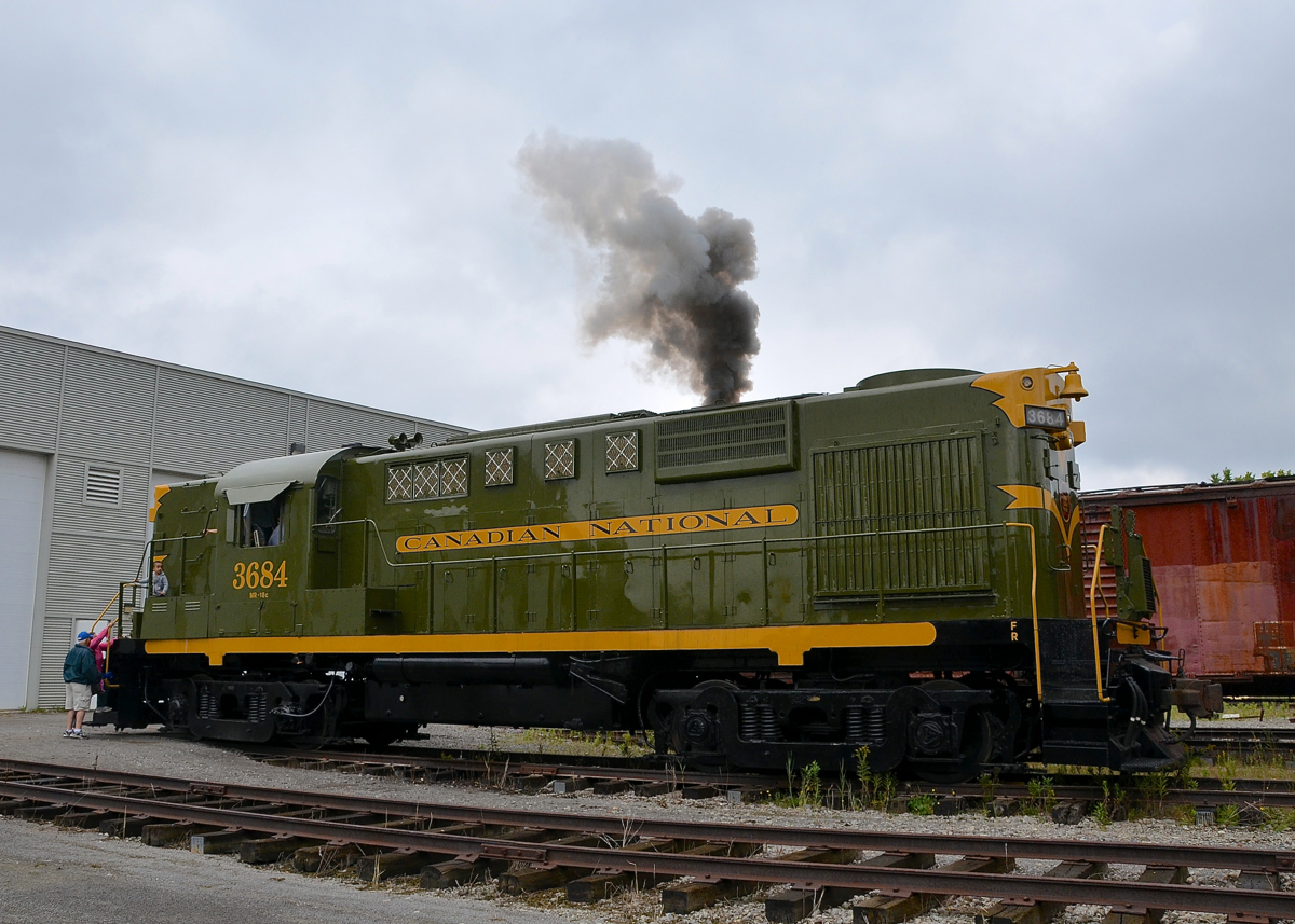 Railpictures.ca - Michael Berry Photo: RS-18 smoke. As part of the diesel weekend festivities ...