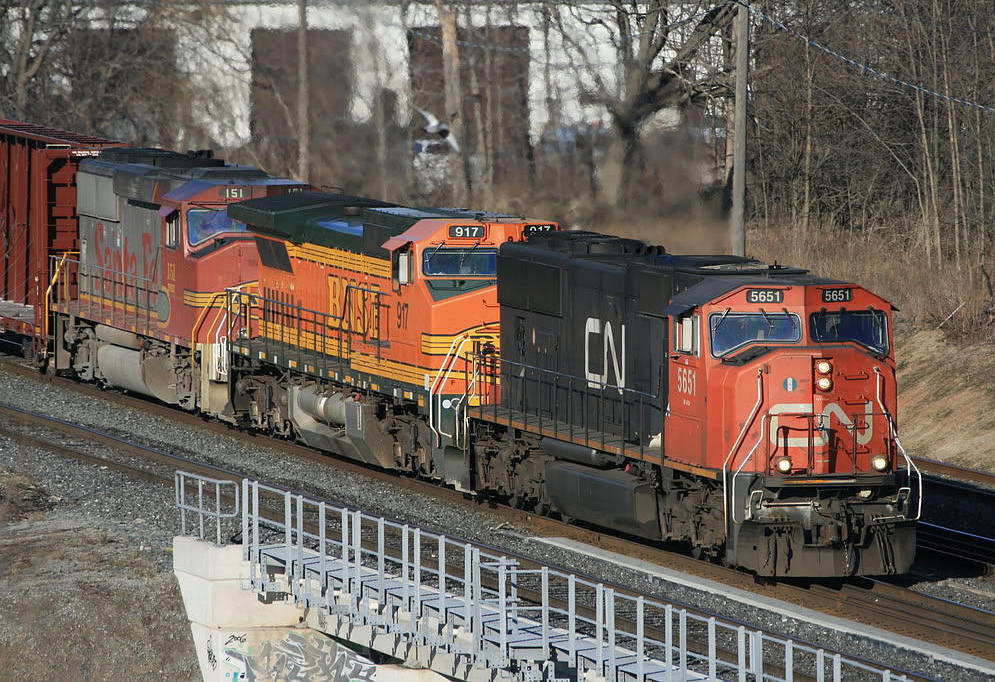 Railpictures.ca - Greg Roach Photo: CN 393 was always a candidate for some foreign power…..CN ...