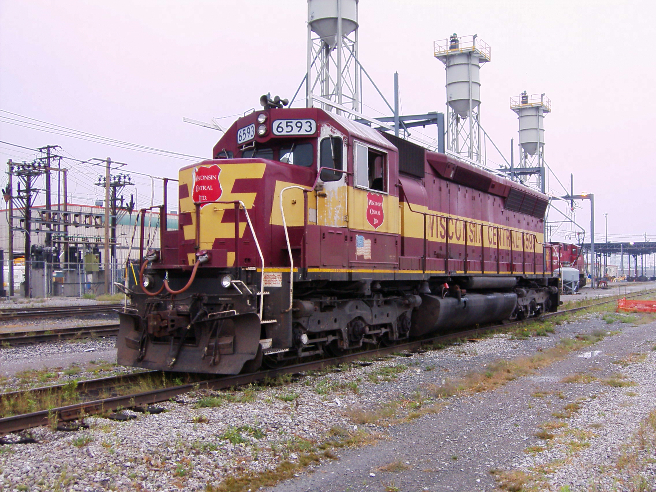 Railpictures.ca - Paul Santos Photo: Wisconsin Central SD45 waiting at the east end of Agincourt ...