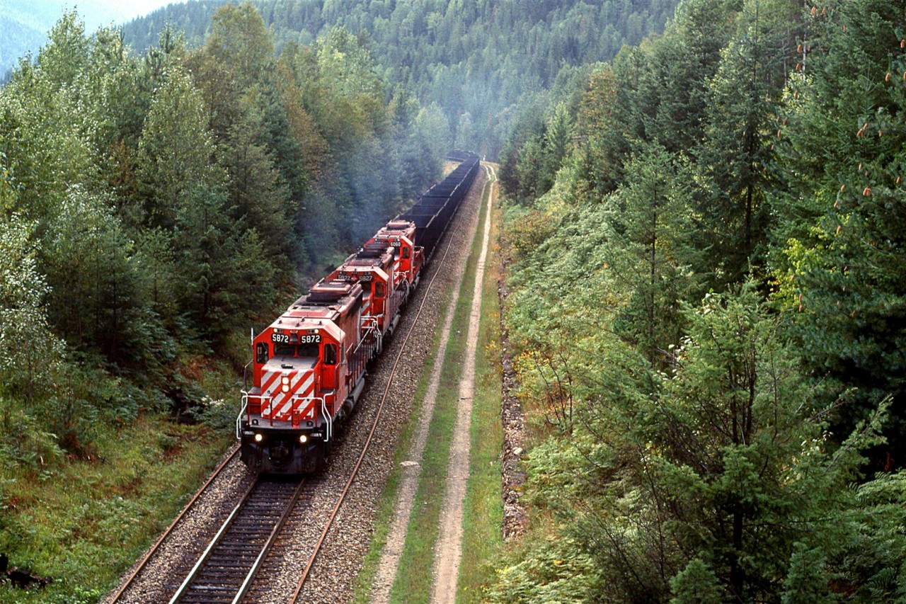 Railpictures.ca - Steve Young Photo: This is east of Taft, a few miles. Coal empties continue ...