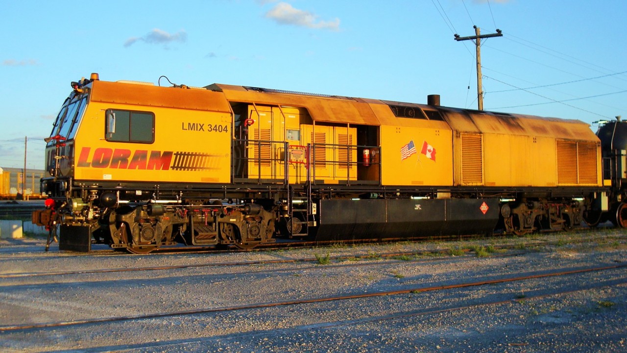 Railpictures.ca - Paul Santos Photo: Loram rail grinding train locomotive,just know by the ...