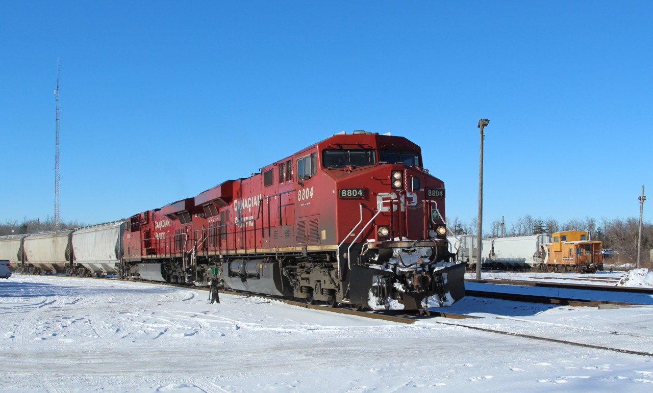 Railpictures.ca - BPurdy Photo: As CP 8804 leads CP 8859 on their final leg of the Hamilton sub ...