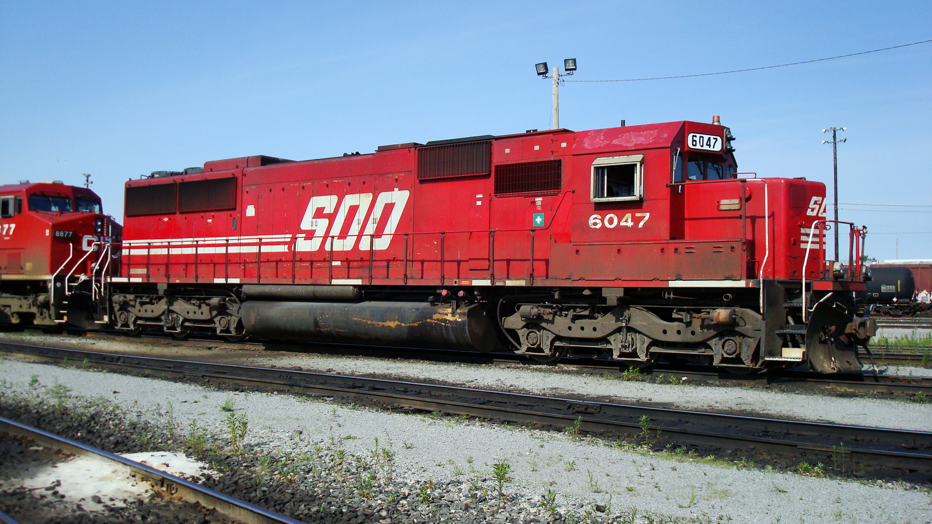 Railpictures.ca - Paul Santos Photo: Just about one year left to go in SOO red as this SD60 ...