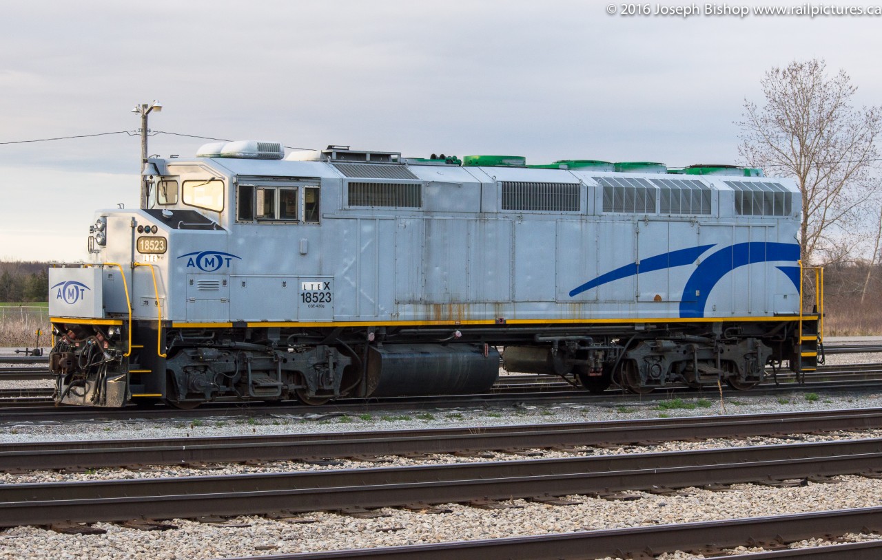 Railpictures.ca - Joseph Bishop Photo: LTEX 18523 is seen sitting in CP Welland Yard as viewed ...