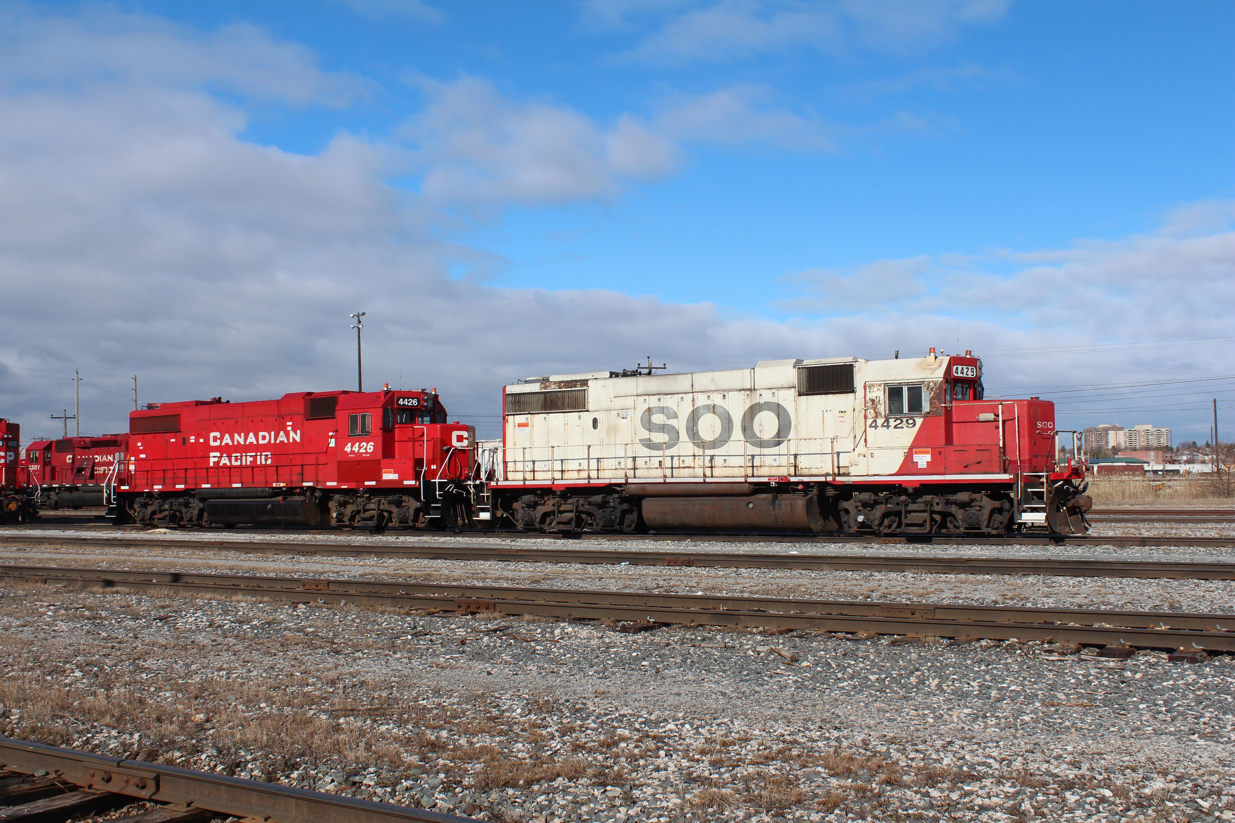 Railpictures.ca - Paul Santos Photo: A surprise showed up in the form of a SOO painted remote ...