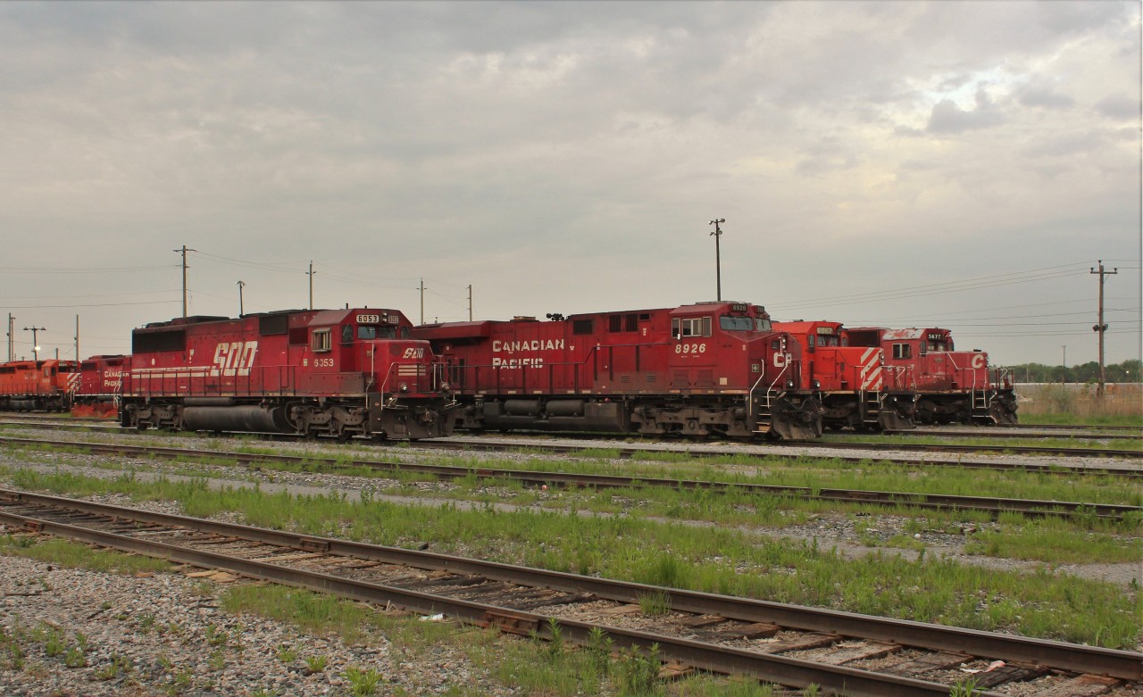 Railpictures.ca - Paul Santos Photo: CP 8926 an ES44AC is surrounded by GM power, flanked by SOO ...