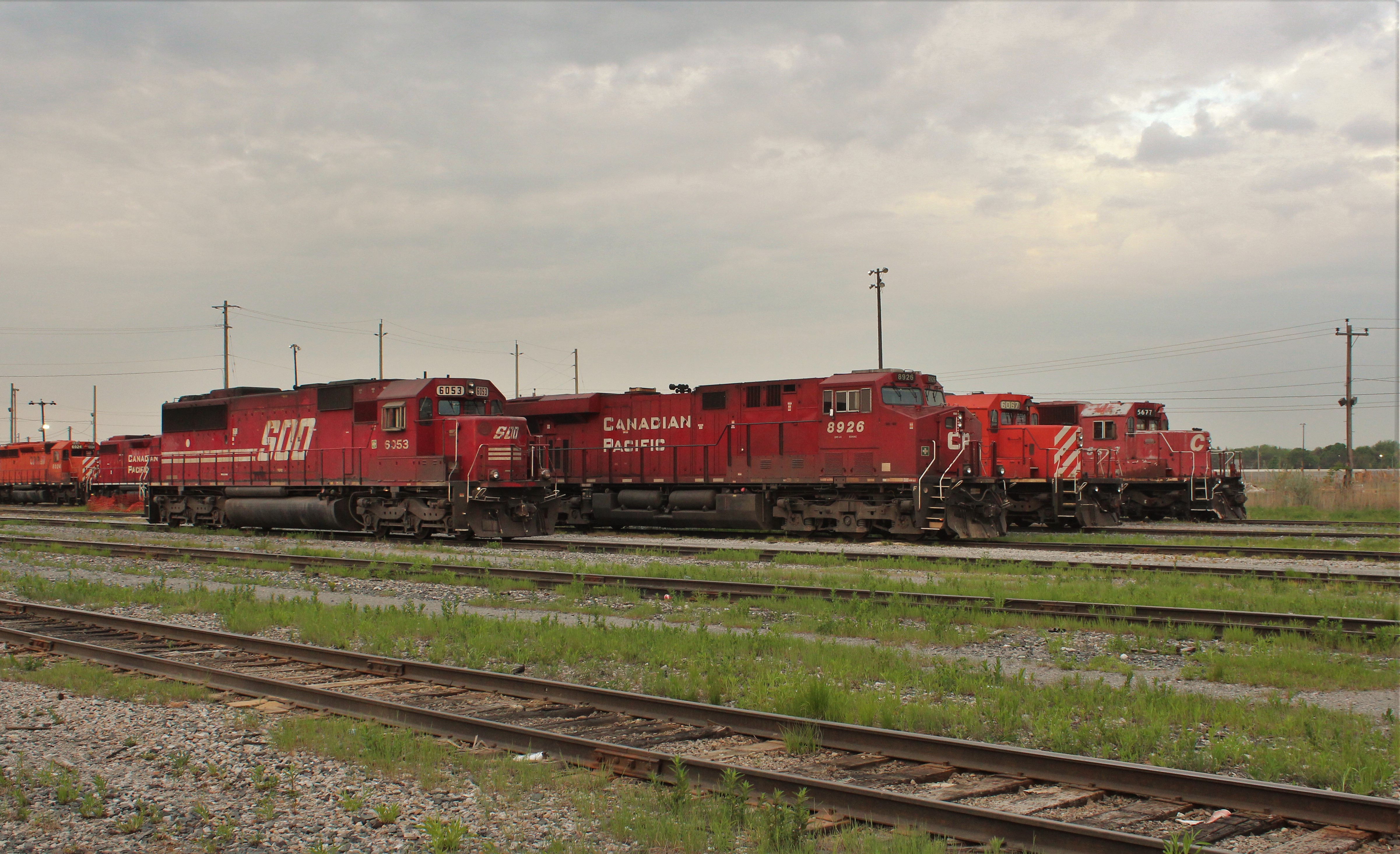 Railpictures.ca - Paul Santos Photo: CP 8926 an ES44AC is surrounded by GM power, flanked by SOO ...