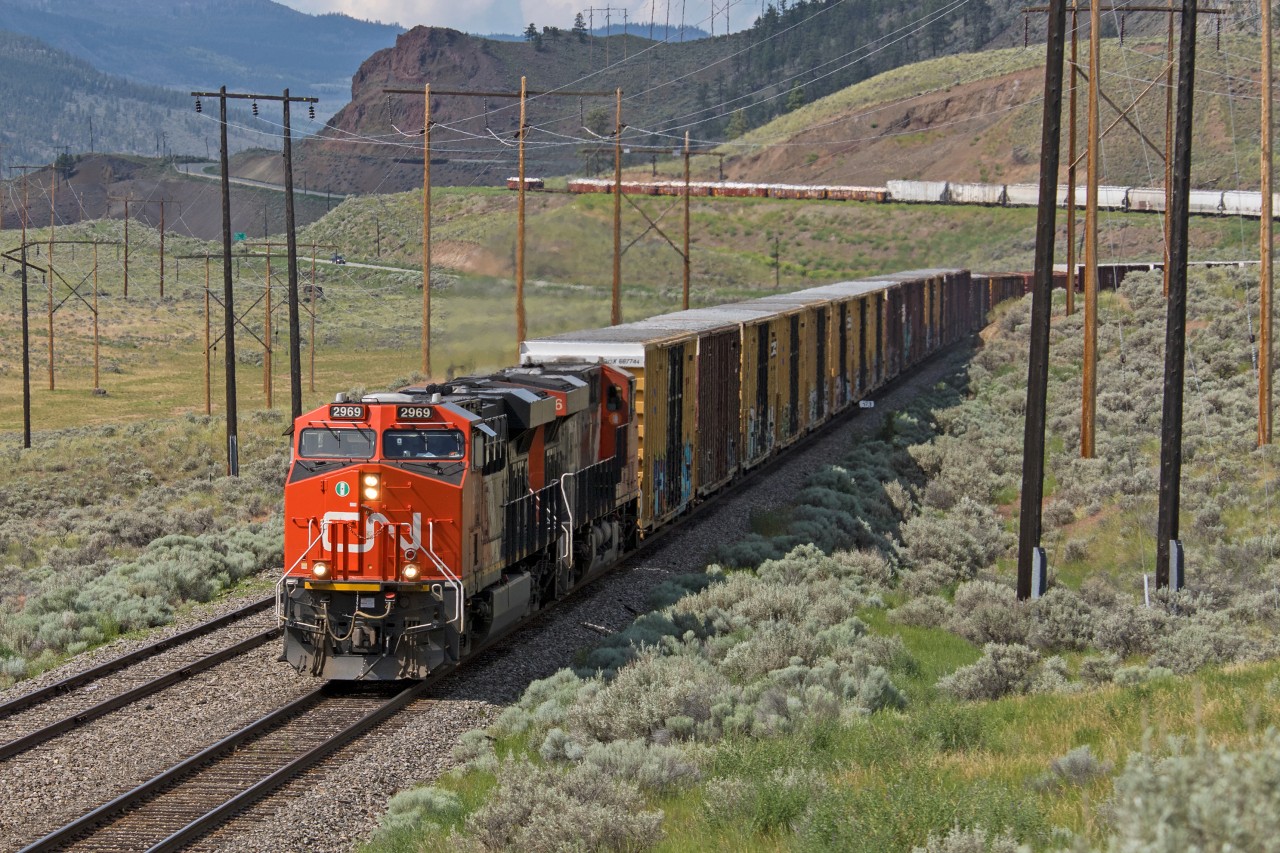 Railpictures.ca - Owen Laukkanen Photo: Canadian National ES44AC 2969 leads a rare afternoon ...