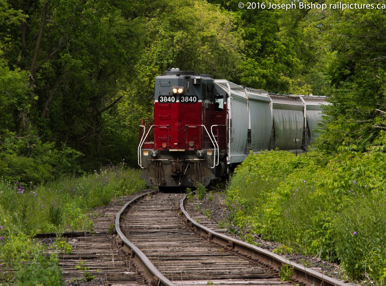 Railpictures.ca - Joseph Bishop Photo: RLHH 496 emerges from “The Jungle” with NECR 3840 leading ...