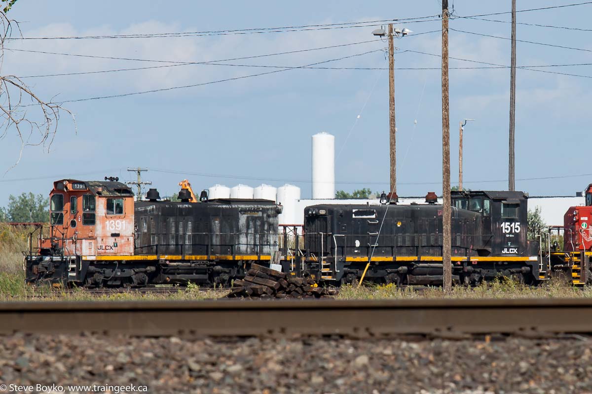 Railpictures.ca - Steve Boyko Photo: Destination unknown… JLCX 1391 and 1515 in Symington Yard ...