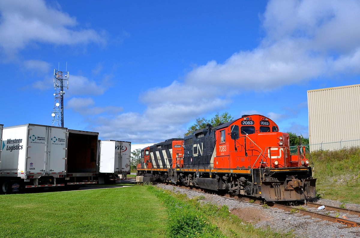 Railpictures.ca - Michael Berry Photo: An obscure industrial spur. CN 564 with a pair of GP9′s ...