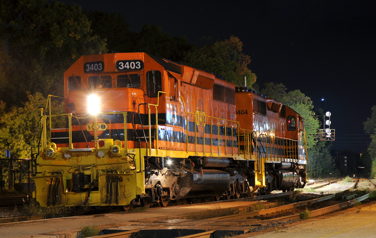 Railpictures.ca - James Gardiner Photo: Having just arrived back from Paris Junction, we see 597 ...