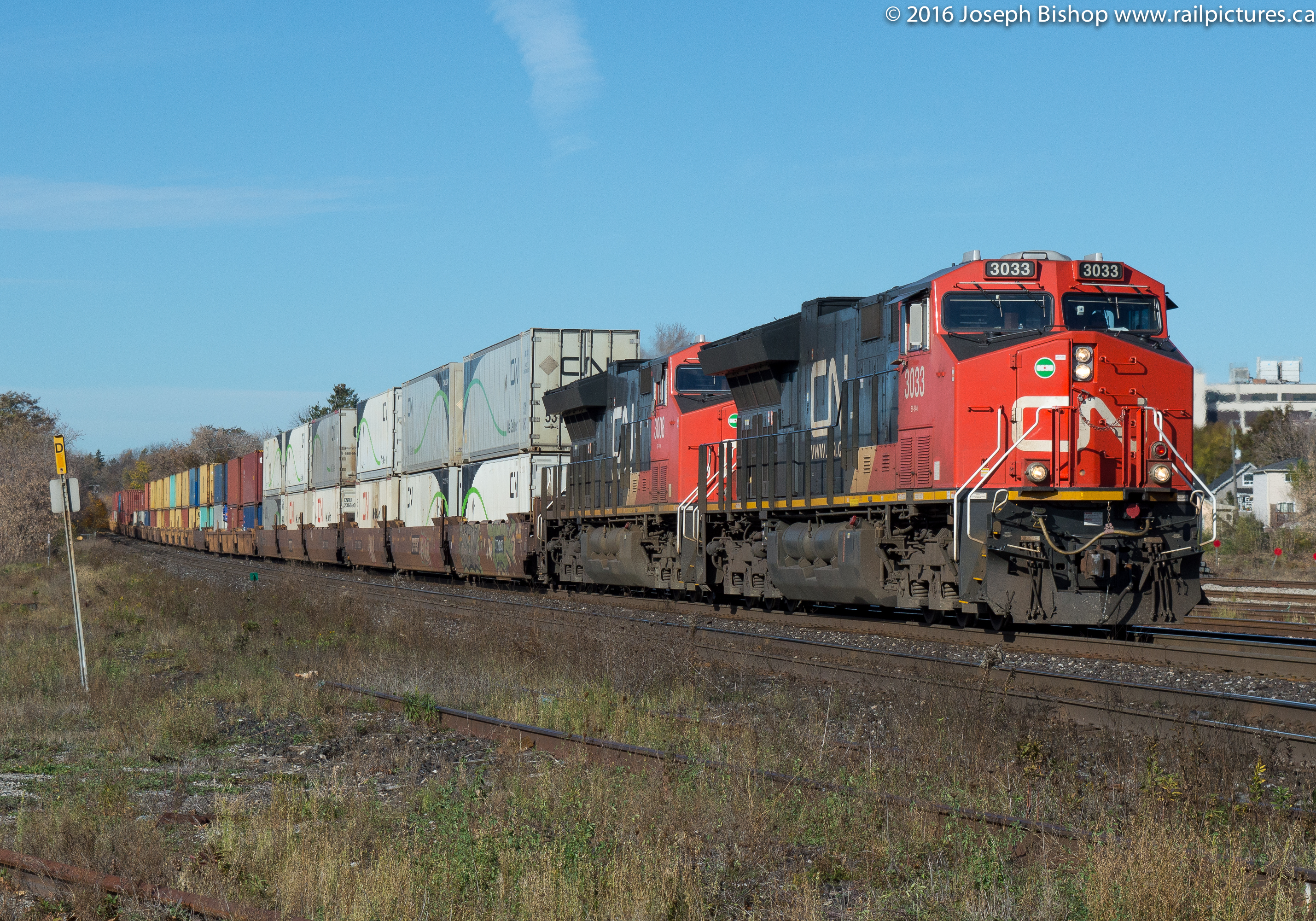 Railpictures.ca - Joseph Bishop Photo: On a sunny but cold November morning, CN 148 drops ...
