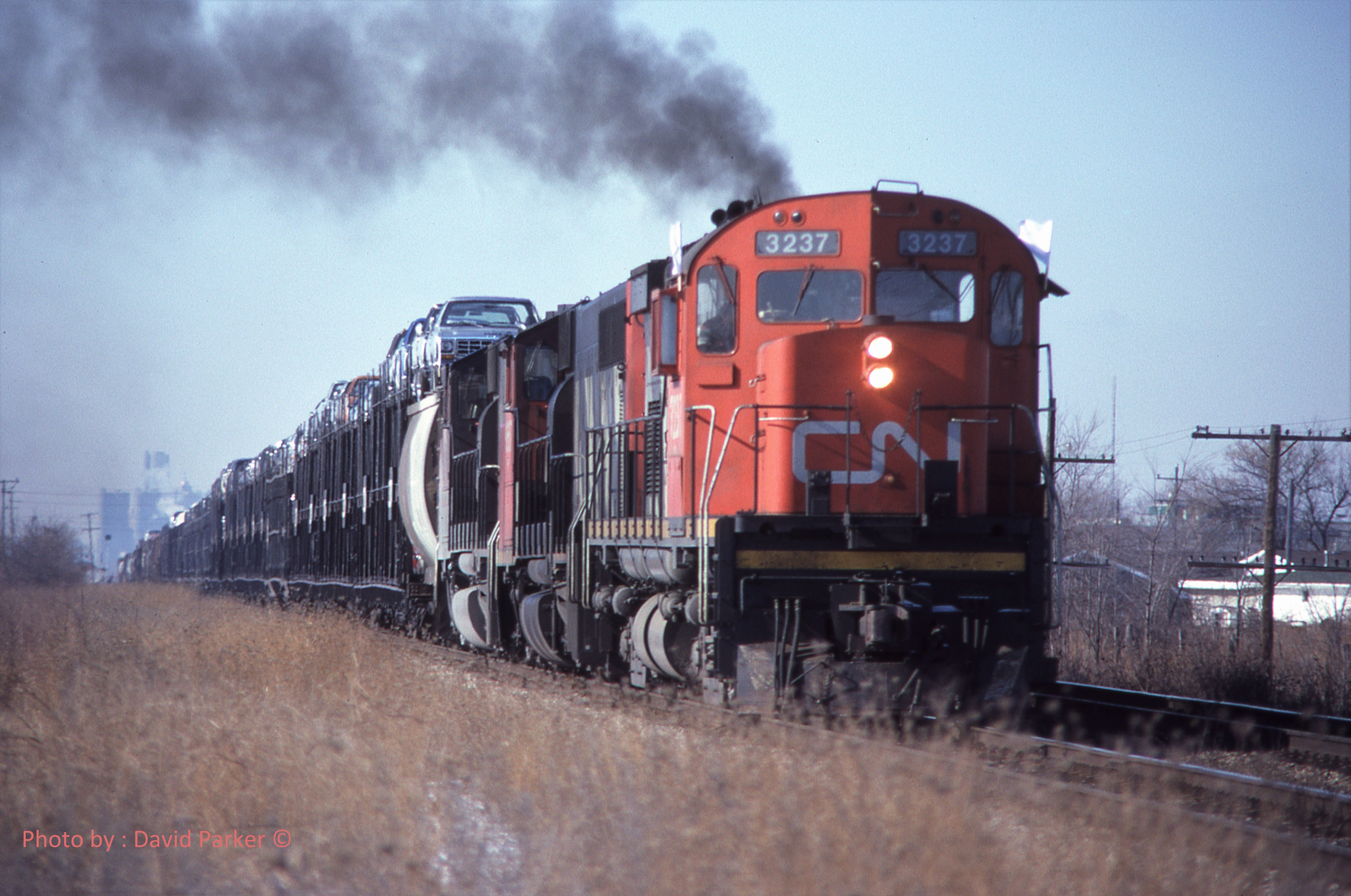 Railpictures.ca - David J Parker Photo: CN 3237-9667-9591 start train no. 422 away from Windsor ...