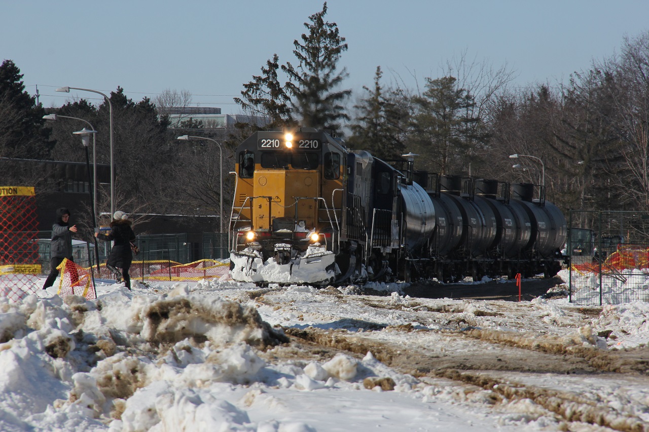 Railpictures.ca - Kevin Flood Photo: With the LRT construction at this location in Waterloo ...