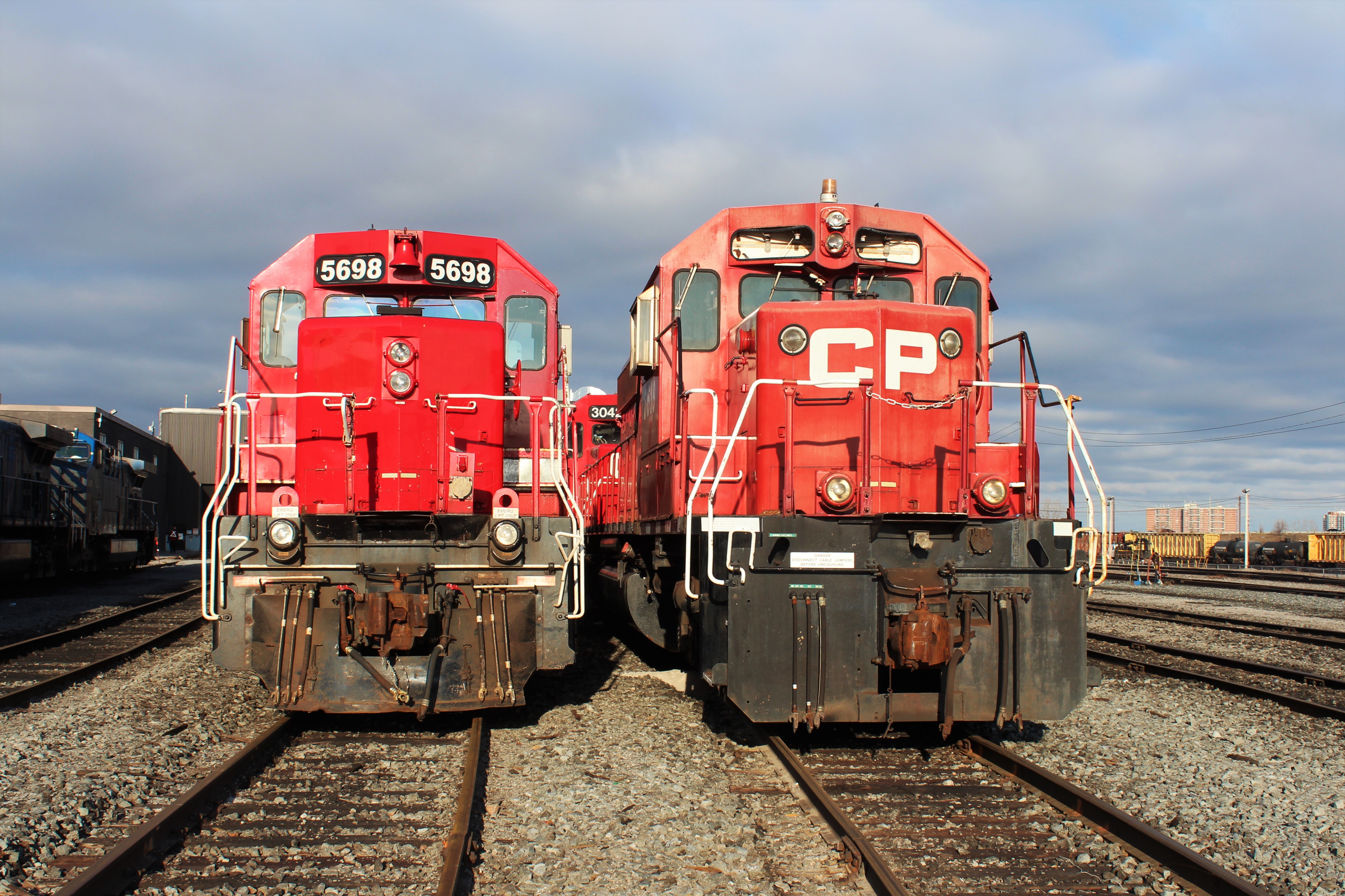 Railpictures.ca - Paul Santos Photo: Sunbathing at the west end of the shop tracks is former CP ...