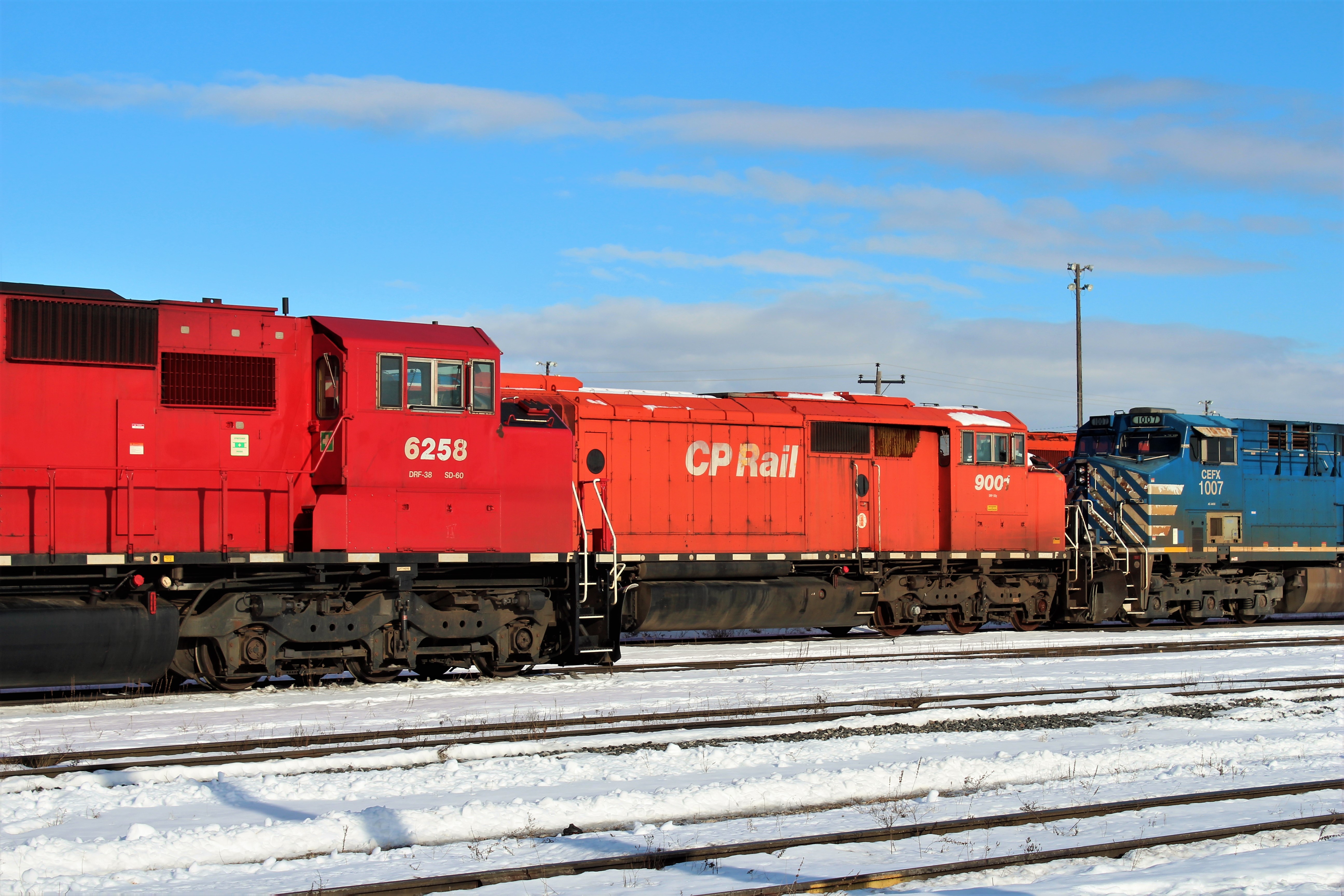 Railpictures.ca - Paul Santos Photo: Two different EMD wide cab models CP 6258 an SD60M and CP ...