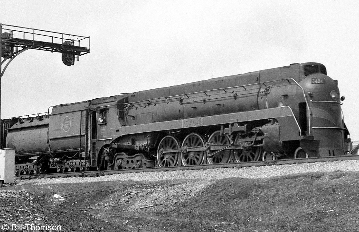 Railpictures.ca - Bill Thomson Photo: CN semi-streamlined U4a-class Northern 6404 (one of five ...