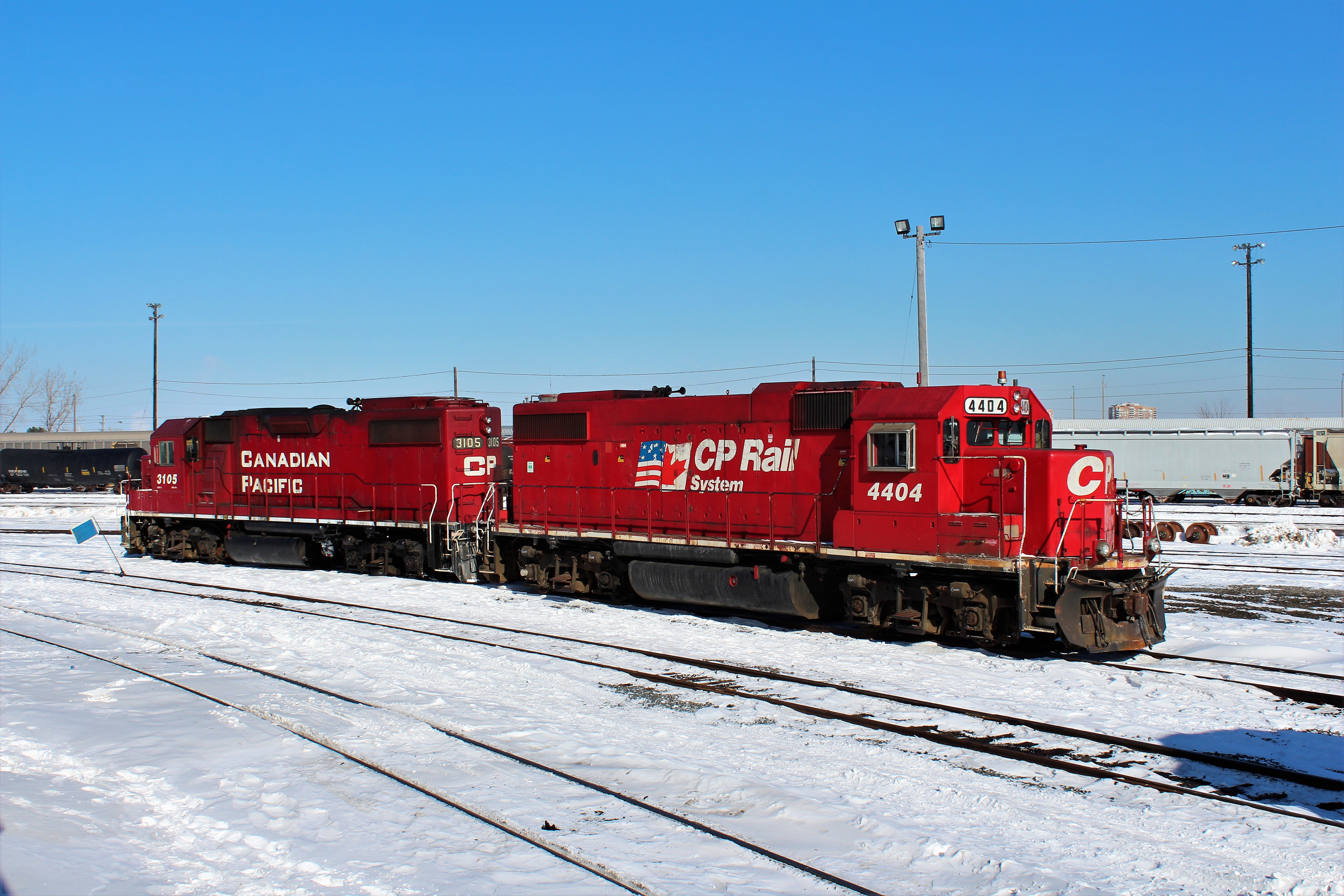 Railpictures.ca - Paul Santos Photo: A yard transfer set of GP38-2 models including a non ...