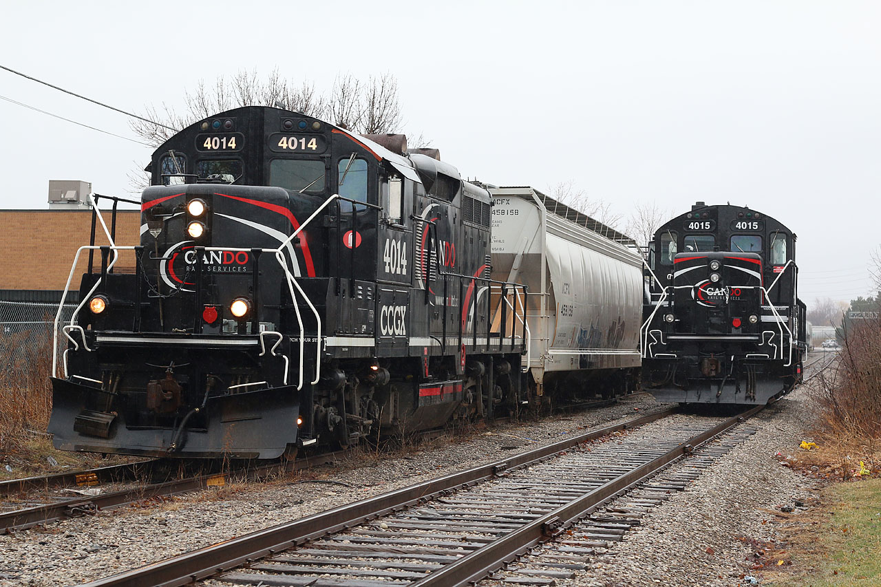 Railpictures.ca - Marcus W Stevens Photo: The new kid in town, GP9RM CCGX 4015 is seen being ...