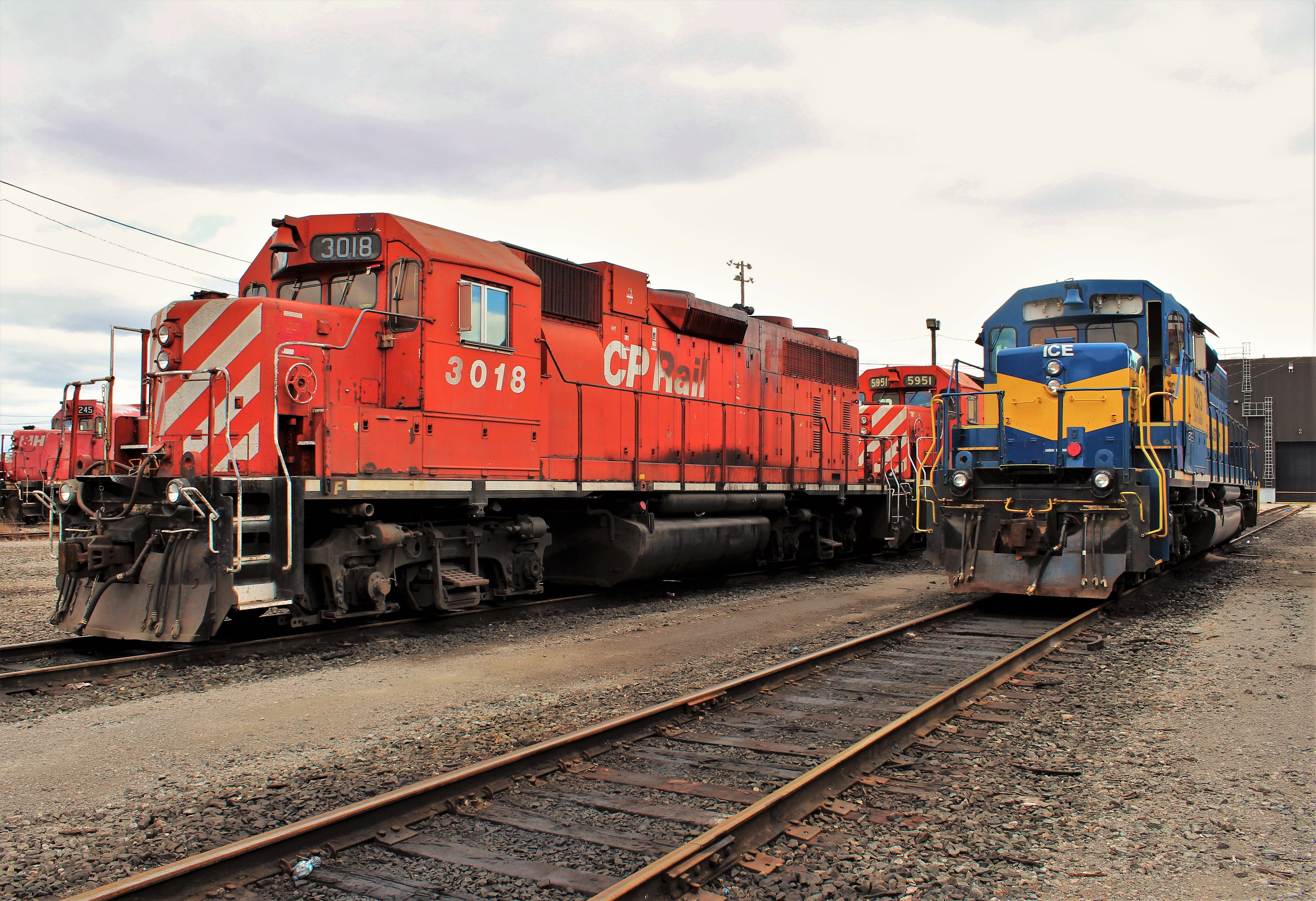 Railpictures.ca - Paul Santos Photo: CP GP38AC 3018 built in 1971 rests outside the east end of ...