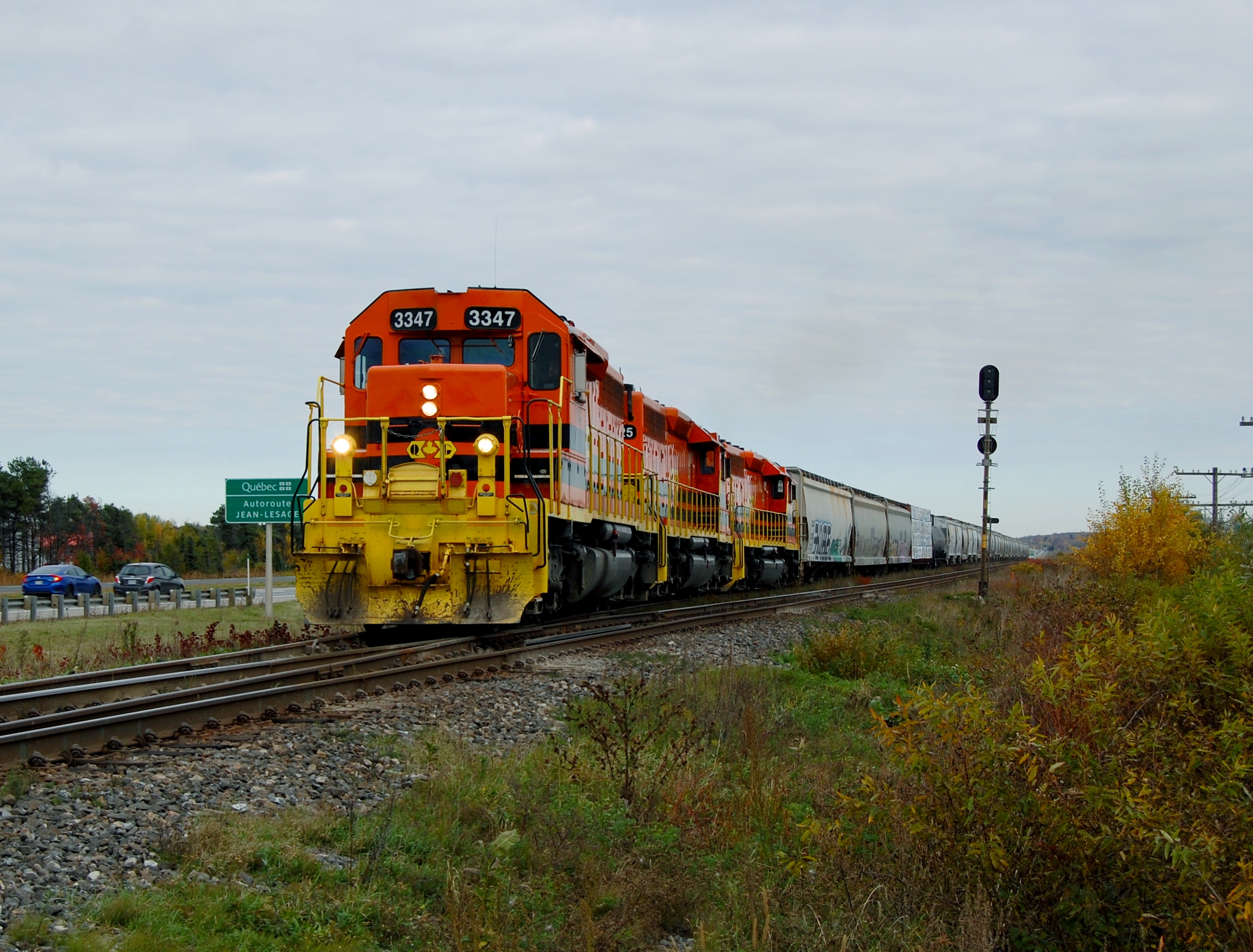 Railpictures.ca - Alexandre Boucher Photo: CN 901 (QGRY detour via CN trackage) was departing St ...
