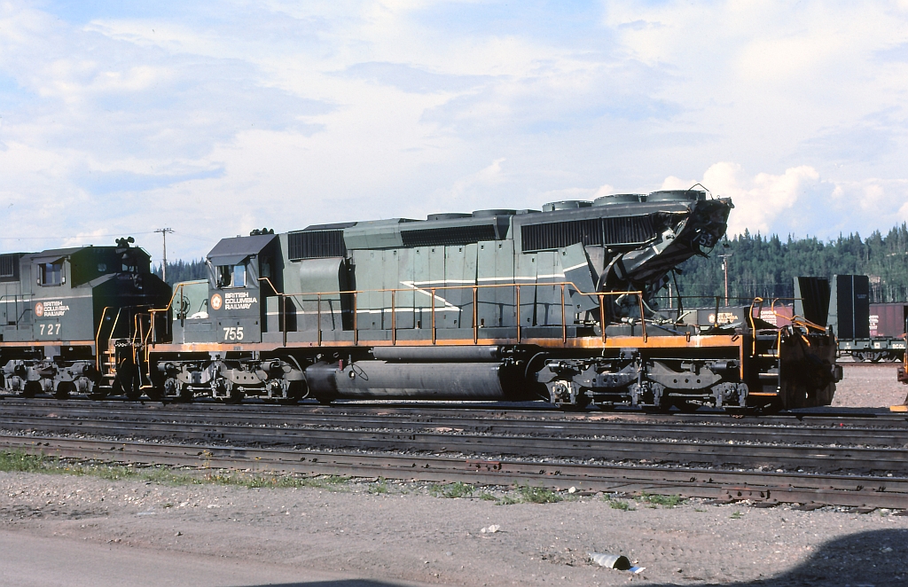 Railpictures.ca - Doug Lawson Photo: Perhaps a “caption this” somebody has a wedgie. BCOL 755 ...