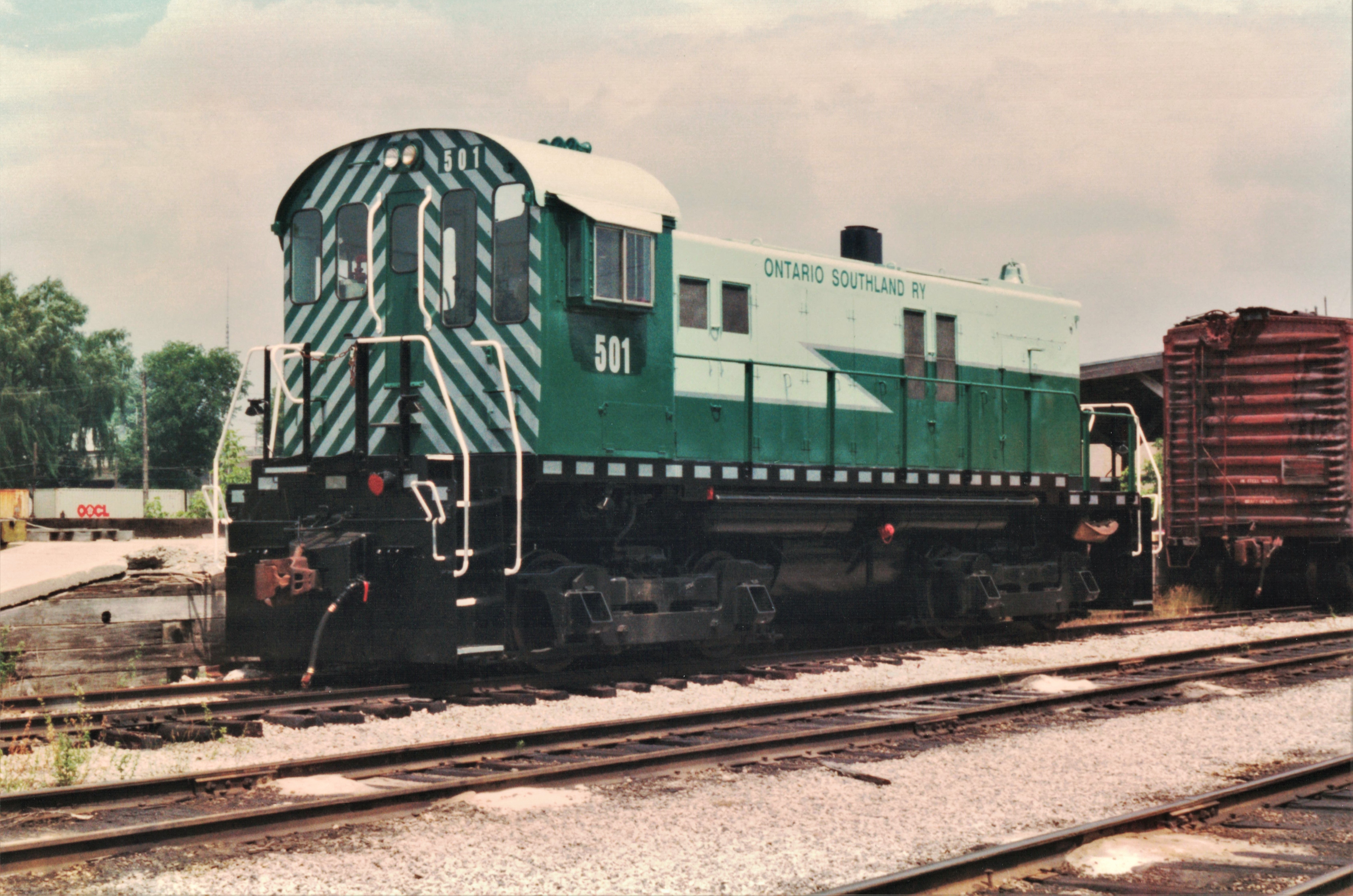 Railpictures.ca - Paul Santos Photo: Freshly painted Ontario Southland MLW RS23 #501 at London’s ...