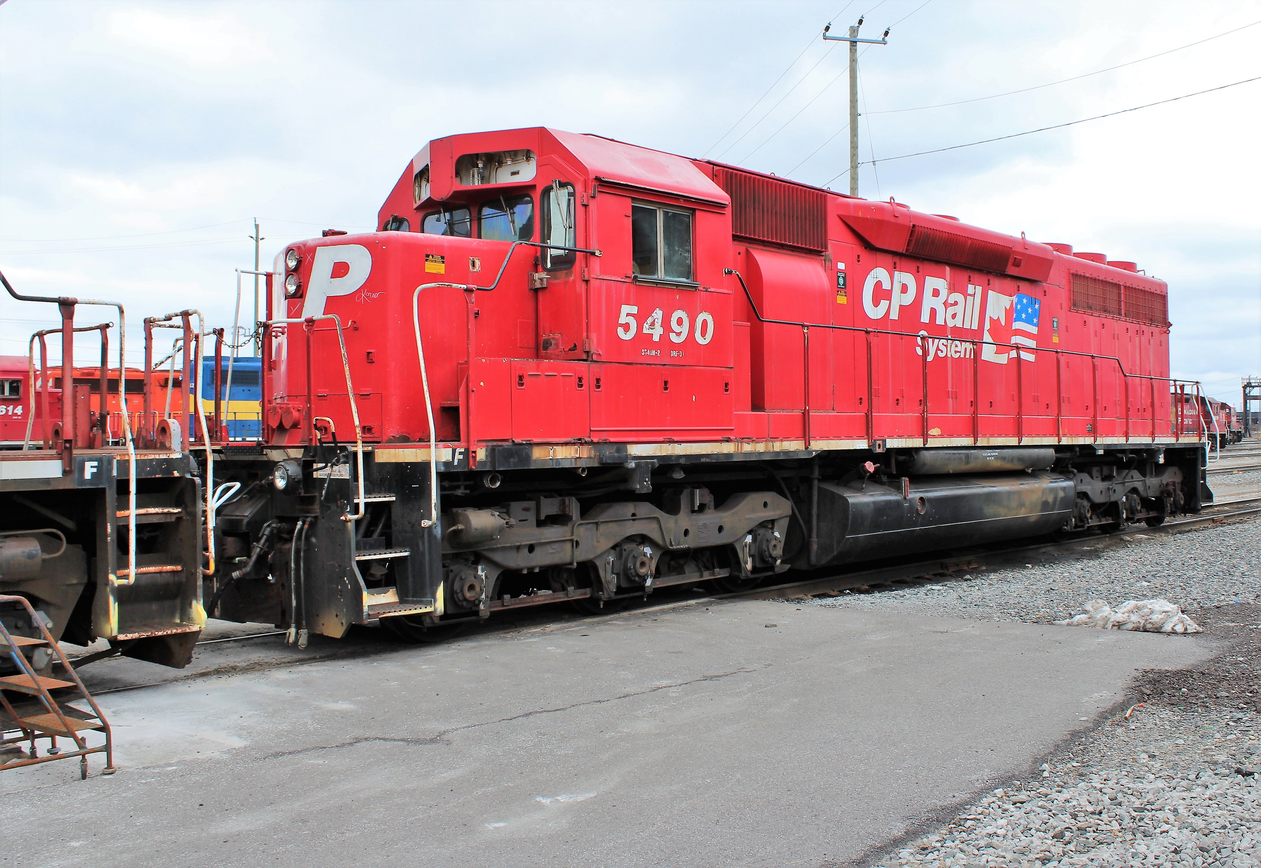 Railpictures.ca - Paul Santos Photo: SD40M-2 5490 on it’s way out after being retired. It was ...