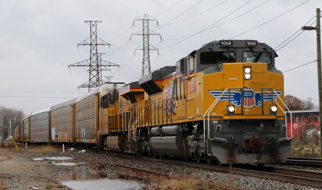 Railpictures.ca - Josh Roth Photo: Having been delivered from EMD not to long ago, UP 9068 lead ...
