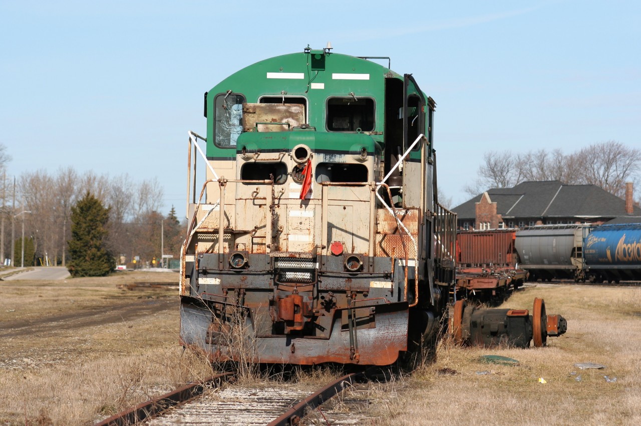 Railpictures.ca - Jason Noe Photo: Titania…..The remaining bones of retired Goderich-Exeter ...